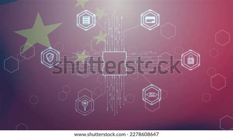Computer Graphics Schematic Microchip Artificial Intelligence Stock