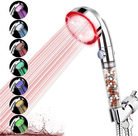 Pommeau De Douche Led 7 Couleurs Avec Changement Automatique De