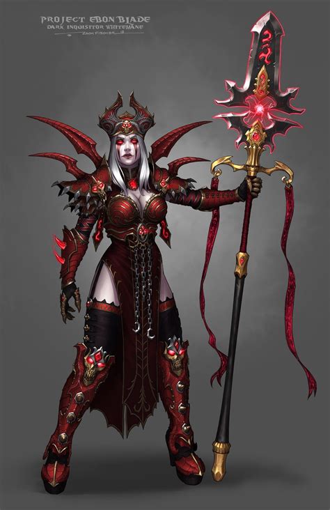 Dark Inquisitor Sally Whitemane Of The Ebon Blade By Zach Fischer