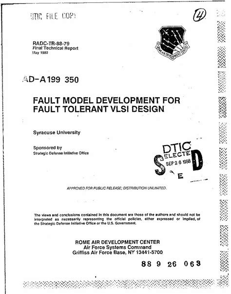 pdf fault model development for fault tolerant vlsi … dokumen tips