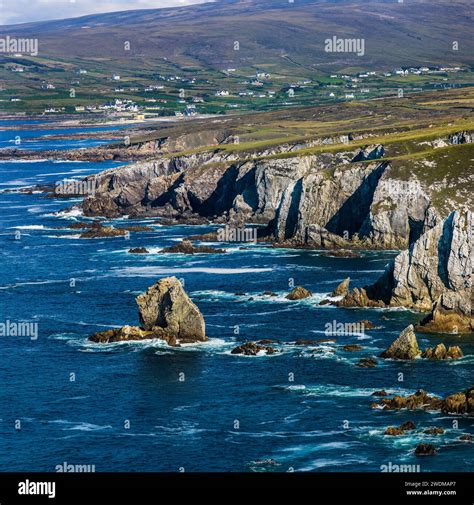 Ashleam Bay Atlantic Drive Achill Island County Mayo Ireland Stock