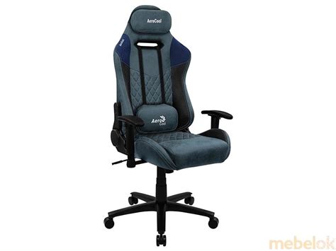 Кресло для геймеров AEROCOOL DUKE Steel Blue. Купить в рассрочку кресло ...