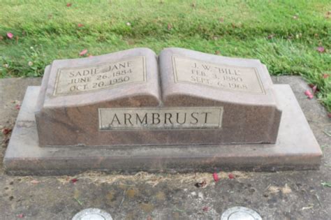 Jacob William “bill” Armbrust 1880 1968 Find A Grave Memorial