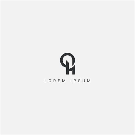 Premium Vector Alphabet Monogram Letters Hg Gh Logo Design Vector Icon