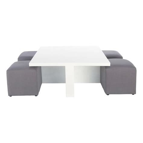Table Basse Avec Pouf