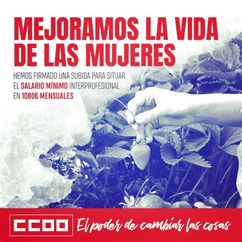 CCOO País Valencià SalariOConflicte on Twitter SalarioMínimo1080