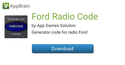 Ford Radio Code For Android Free App Download
