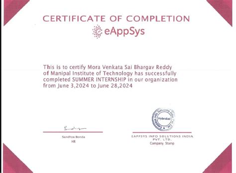 Bhargav Reddy On Linkedin Hi Everyone I Am Pleased To Share That I