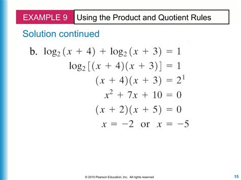 Lecture 12 Sections 45 Logarithmic Equations Ppt