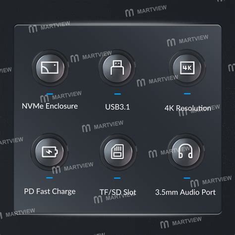 Orico Cdh 9n 9 In 1 Type C Multifunctional Docking Station With External M 2 Nvme Ssd Enclosure