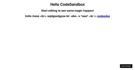 React Markdown Playground Forked Codesandbox