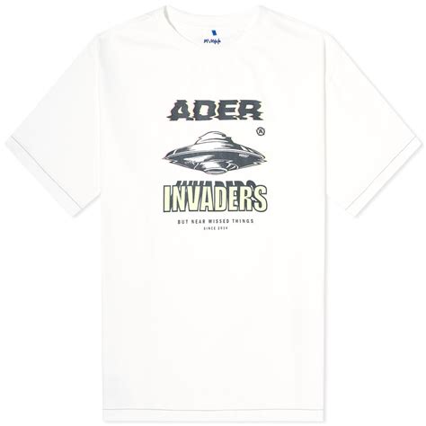 ADER Error Destroyed Invaders Tee Ivory END KR