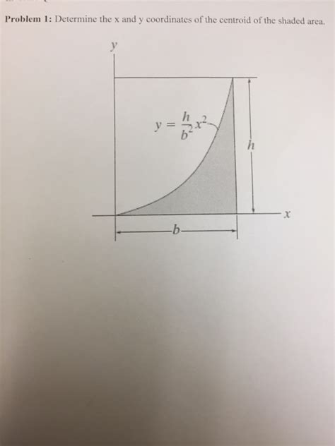 solved determine the x and y coordinates of the centroid of