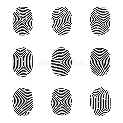Thumb Finger Prints Access Icons Forefinger Imprint ID Logo
