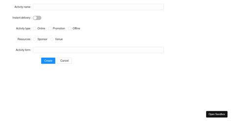 Label Ant Design Vue Codesandbox