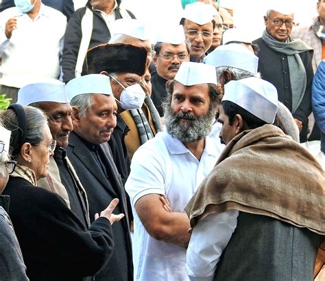 Congress Leader Sonia Gandhi Talks With Party Leader Kc Venugopal