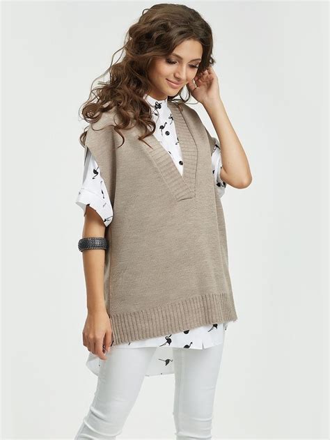 С чем носить вязаный жилет 40 фото картинки и фото Fashionhot Club