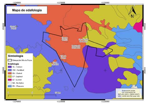 Mapa De Edafología Para El área De Estudio Con Información De Inegi