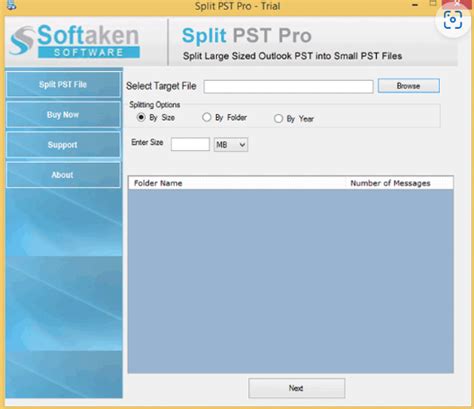 Guide To Split PST File By Date Folder And Year Using PST Splitter
