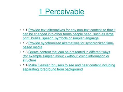 Ppt Web Content Accessibility Guidelines 2 0 Powerpoint Presentation