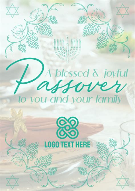 Rustic Passover Greeting Letterhead Brandcrowd Letterhead Maker