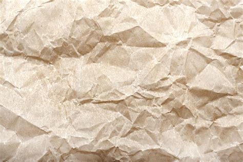 Texture Of Crumpled Baking Paper Background From Old Retro Paper Stock