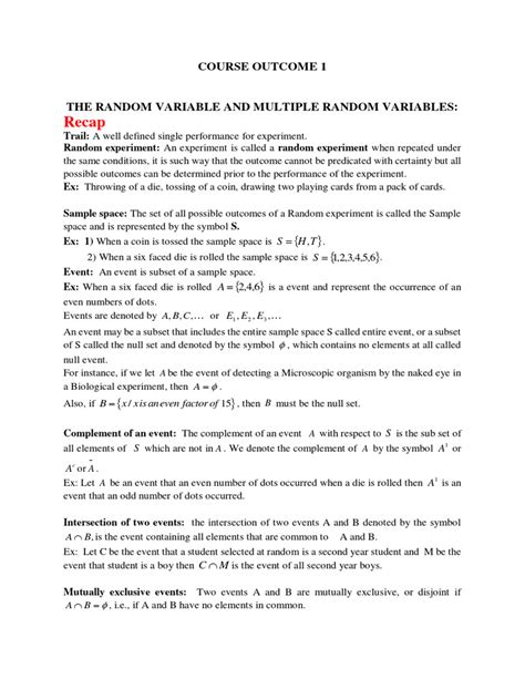 Rvsp Co 1 Material Pdf Probability Distribution Random Variable Rvsp Co 1 Material Pdf Probability Distribution Random Variable