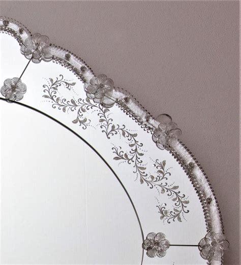 Venezia Murano Glass Mirror In Venetian Style By Fratelli Tosi Made