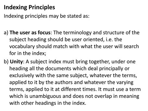 Subject Indexing And Techniques Pptx