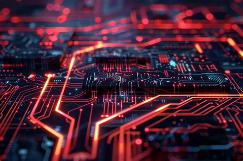 Close Up Of Intricate Network Of Wires And Circuits On A Computer