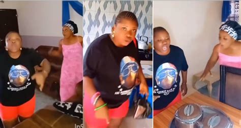 This Must Be A Skit Woman Confronts Husbands Female Bestie Living