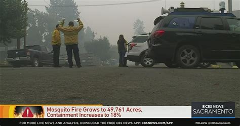 Mosquito Fire Containment Grows To 18 Cbs Sacramento