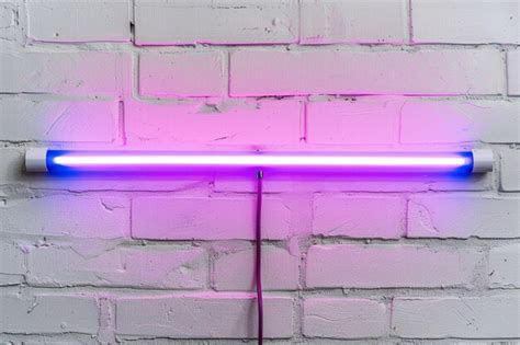 Premium Photo Illuminated Neon Light Wall Texture
