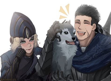 Artorias The Abysswalker Great Grey Wolf Sif And Lords Blade Ciaran