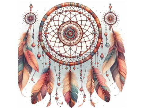 Watercolor Ethnic Dreamcatcher By Dianaxstoyanova Thehungryjpeg