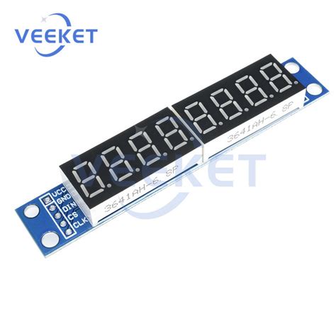 Max7219 8 Digit Led Digital Tube Display Control Module 33v 5v Microcontroller Serial For