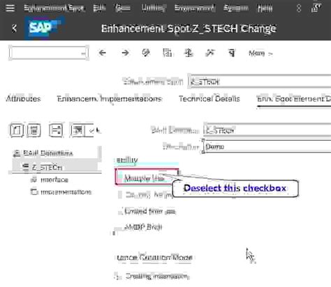 How To Create Enhancement Spot Its Badi Definition And Interface