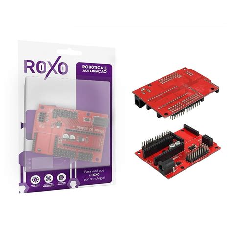 Módulo Nano Io Shield Roxo Com Slot Xbee Nrf24l01 Kabum