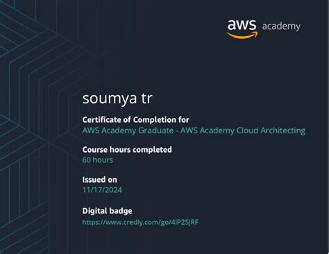 Soumya Tr On Linkedin Aws Cloudarchitecting Awscertified