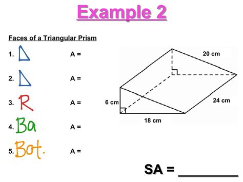 Triangular Prisms Surface Area