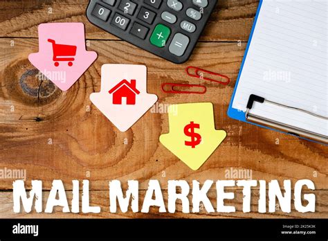 Text Showing Inspiration Mail Marketing Business Overview Act Of Sending A Commercial Messages