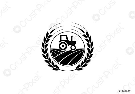 Tractor Logo Or Farm Logo Template Suitable For Any Business Stock Vector 1983957 Crushpixel