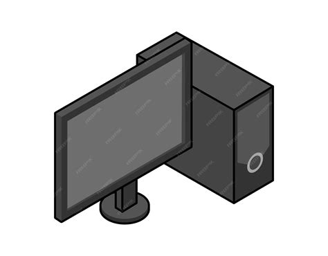 Premium Vector Pc Isometric Design Icon Vector Web Illustration 3d