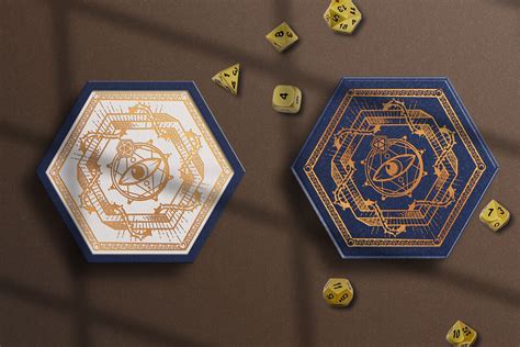 Rpg Oracle Svg Hexagon Dice Box Design Svg Dice Set Box Svg Etsy