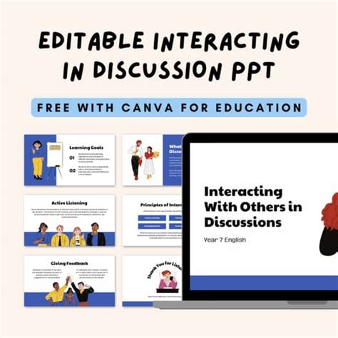 Free Editable Interacting W Others In Discussion Presentation Canva