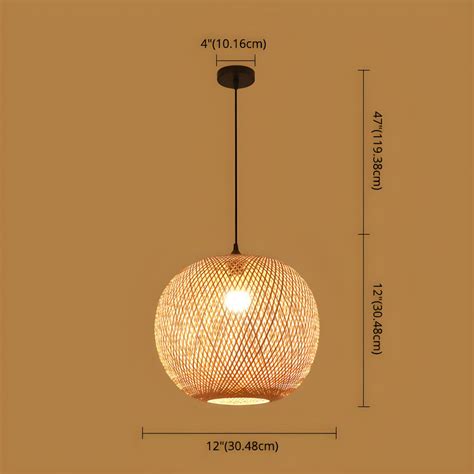 Chinese Pendant Lighting Fixtures Bamboo Hanging Light With Hanging