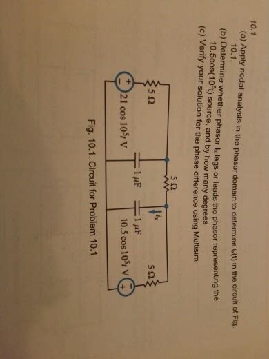 Solved Apply Nodal Analysis In The Phasor Domain To