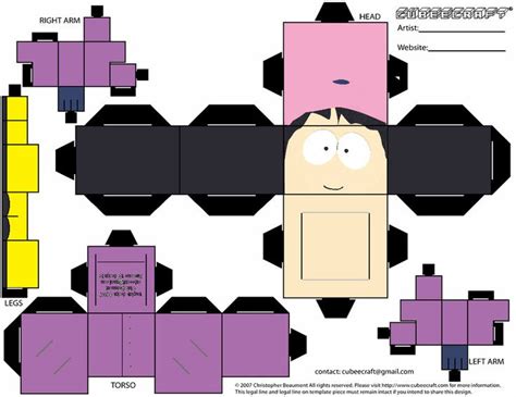 Clyde Donovan Papercraft Paper Doll Template South Pa