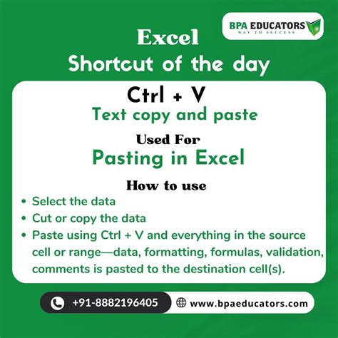 🎉 Excel Formula Of The Day 🚀 💡 Opens The For Help Window 🖱️ Shortcut Key Ctrlv 🔍used For
