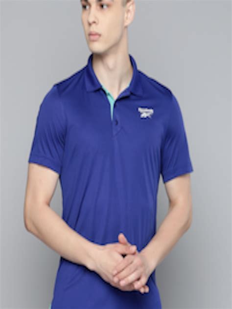 Buy Reebok Men Printed Polo Collar Speedwick T Shirt Tshirts For Men Myntra